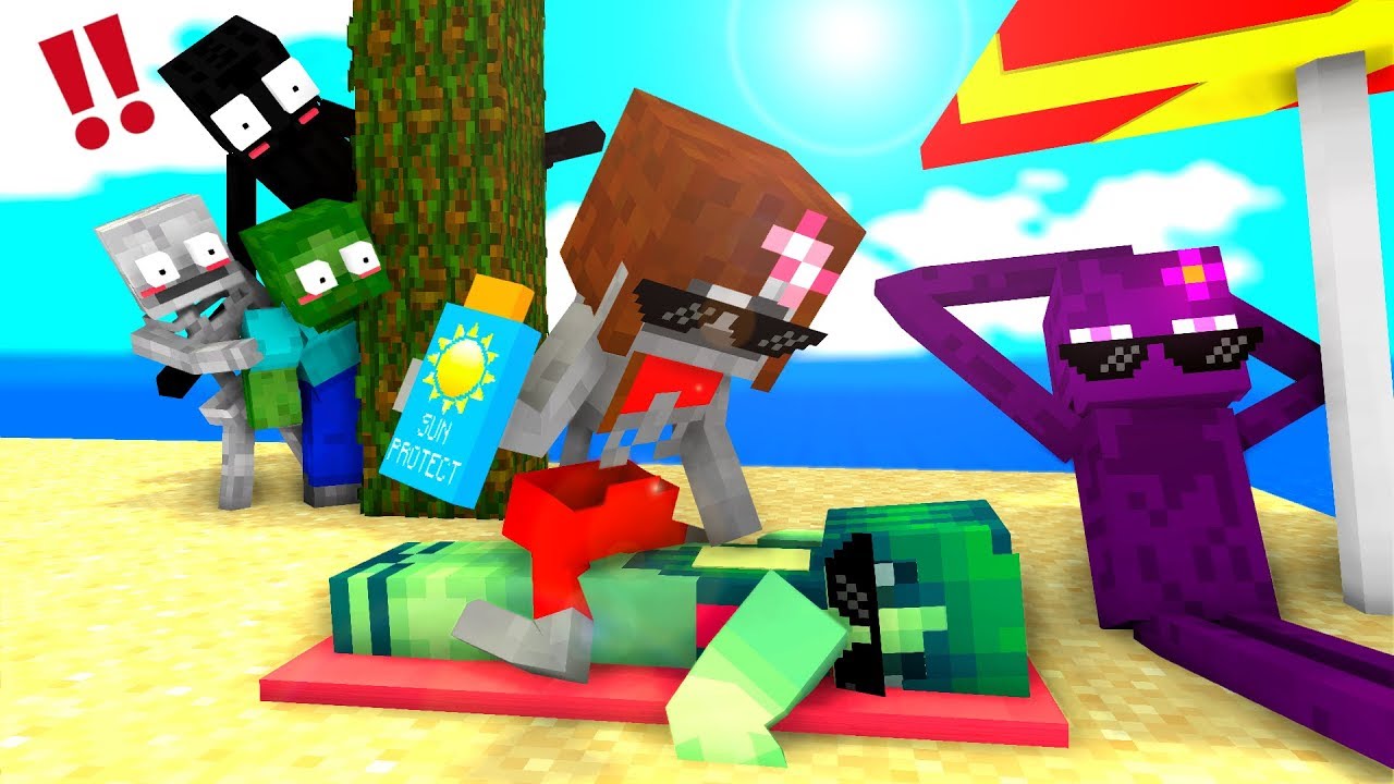 Swimming Challenge FULL SERIES - Minecraft Animation - YouTube