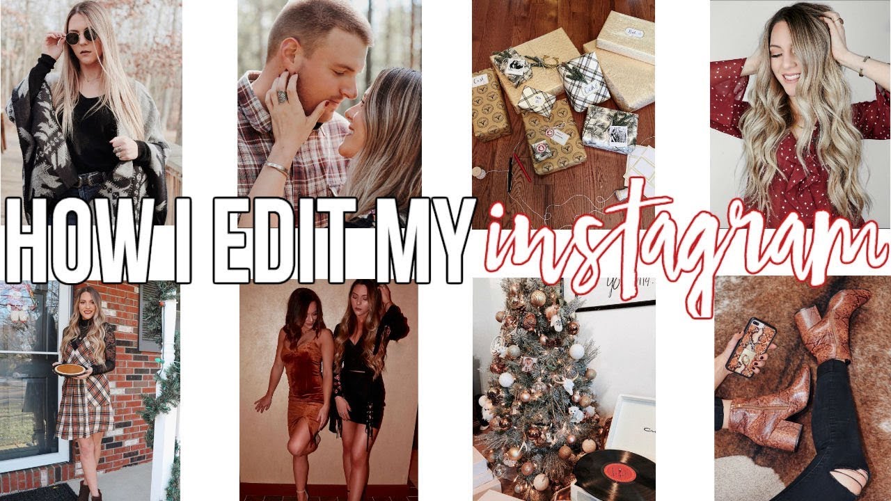 HOW I EDIT MY INSTAGRAM | HOLIDAY/WINTER THEMED || NOEL LABB - YouTube