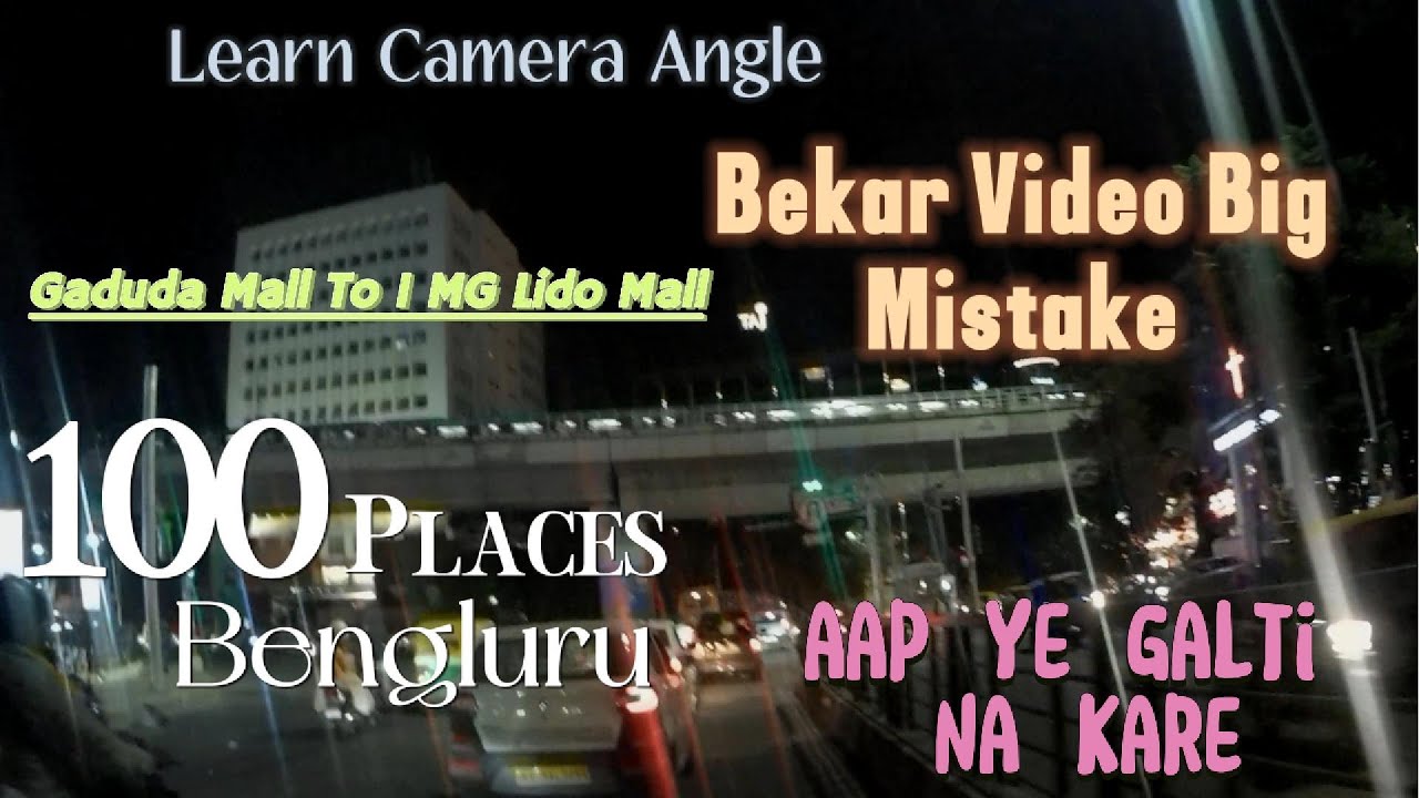 MG Road Banglore | Gadud Mall to 1 MG Lodo Mall Mahatma Gandhi road ...