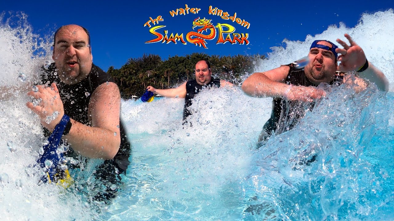 World's BEST Wave Pool "The Wave Palace" at Siam Park Tenerife | 4K ...