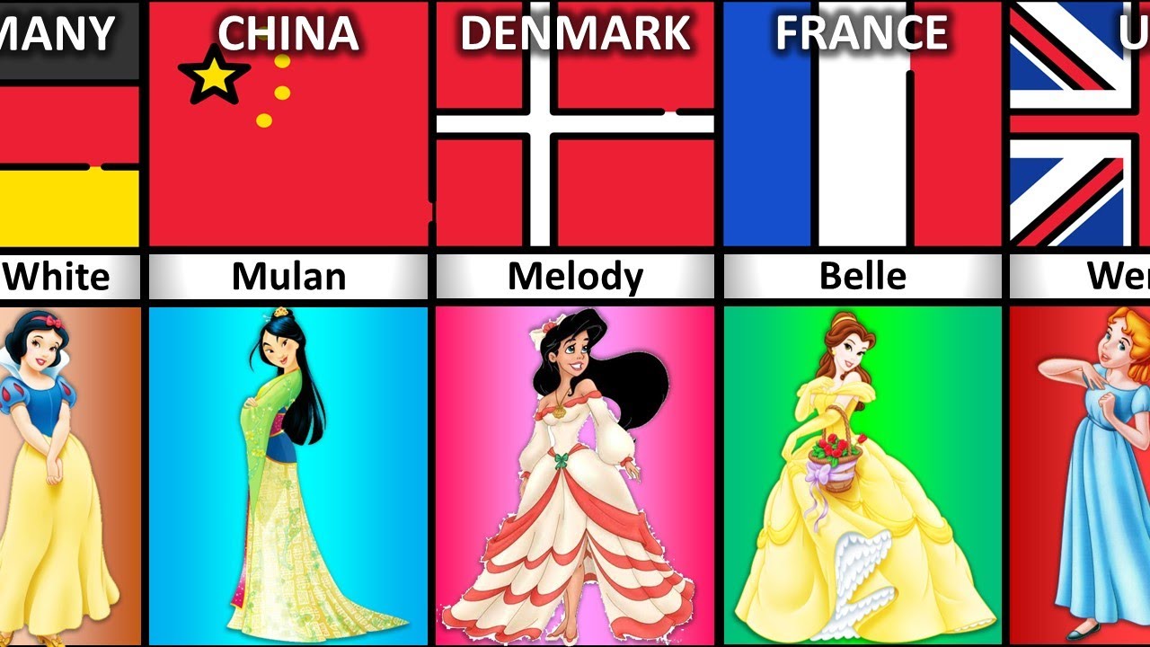 Disney Princess From Different Countries - YouTube