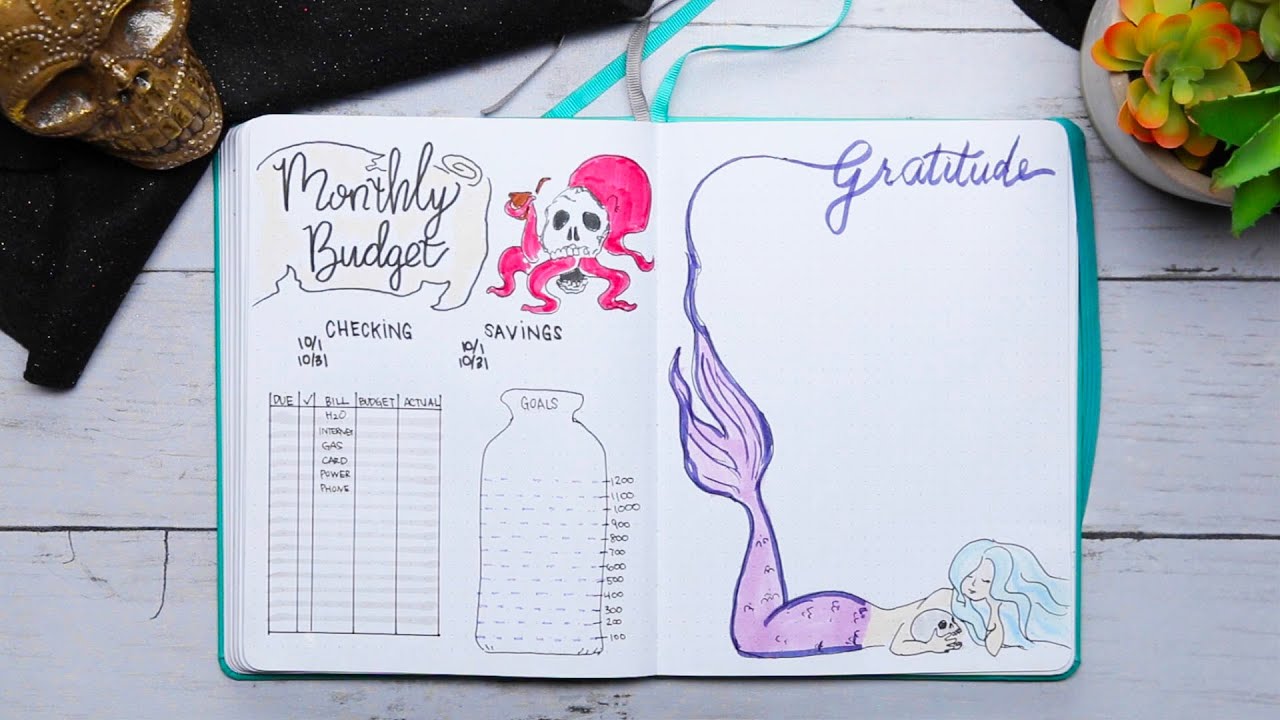Simple Easy October Bullet Journal - YouTube