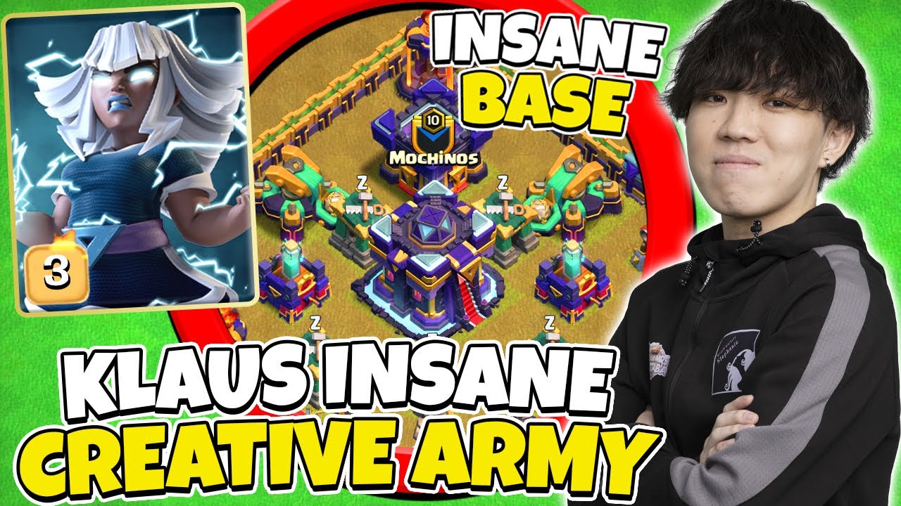 Klaus INSANE TH15 Base & NEW Creative ARMY (Clash of Clans) - YouTube