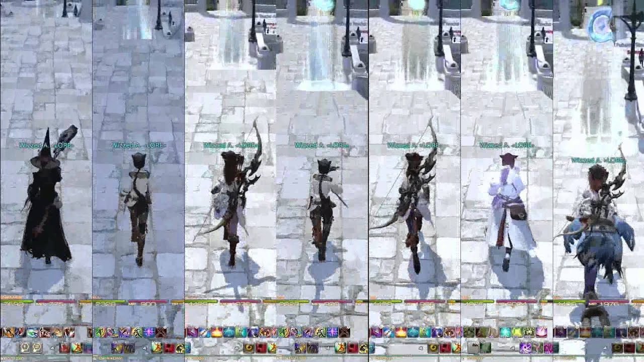 FFXIV 2.4 - Movement Speed Comparison #2, with chocobo! - YouTube