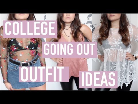 COLLEGE GOING OUT OUTFIT IDEAS - YouTube