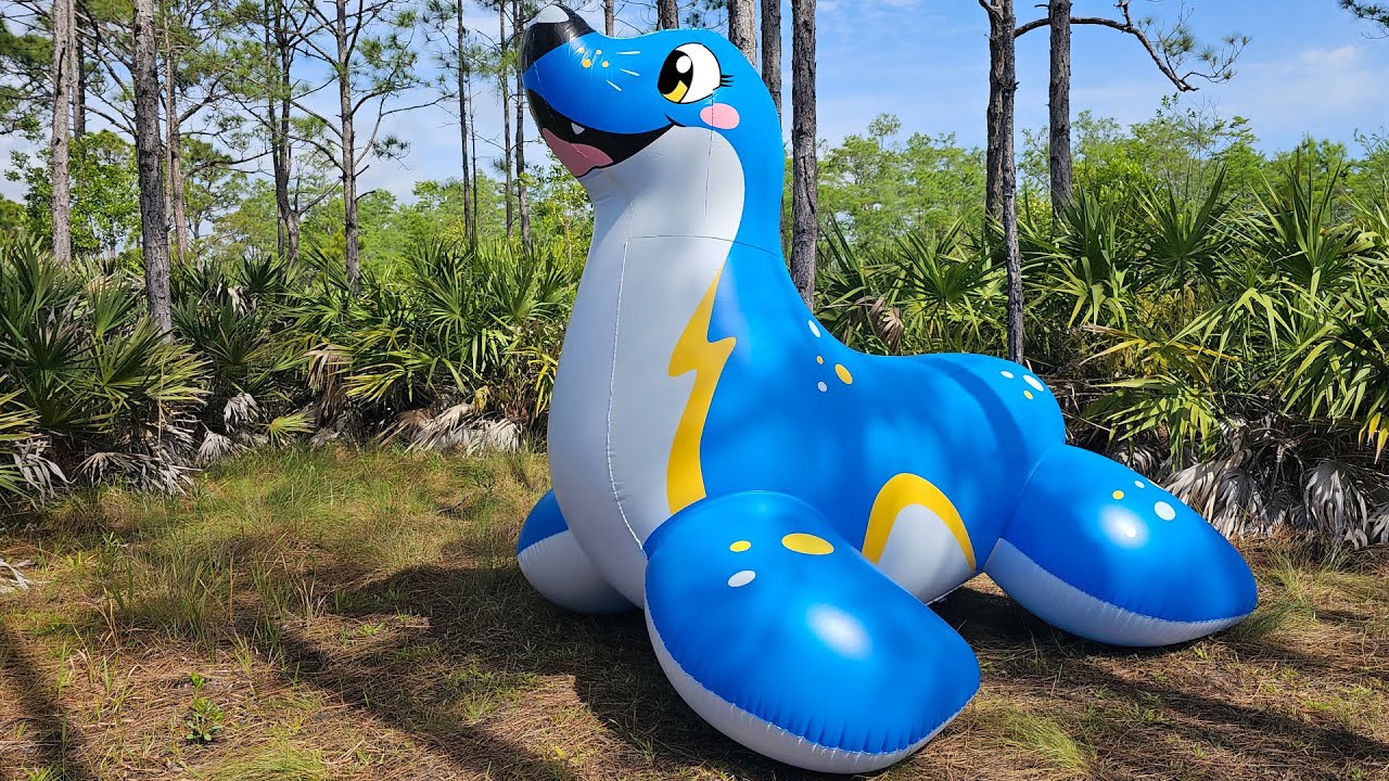 Huge Inflatable Blue Seal Ride-On Toy from Inflatable World - YouTube