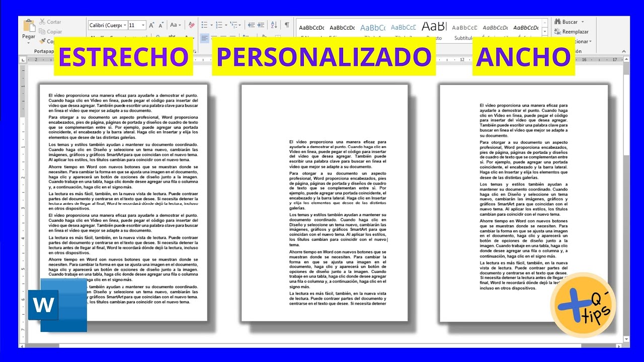 Cómo CONFIGURAR los MÁRGENES en WORD: tutorial paso a paso - YouTube