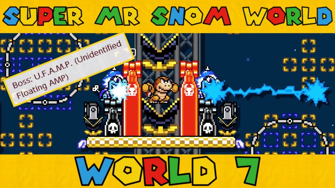 Unidentified Floating AMP - Super Mr Snom World 7 - Super Mario Maker 2 ...