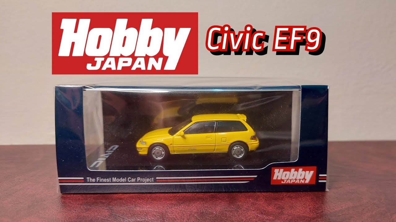 Unboxing Hobby Japan Civic EF9 Yellow - YouTube