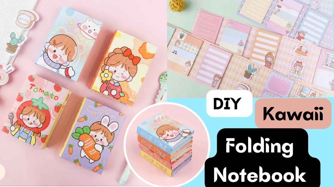 DIY Kawaii Folding Notebook How To Make Notebook Folder Organiser DIY diy-kawaii-folding-notebook-how-to-make-notebook-folder-organiser-diy