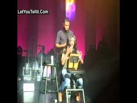 Trey Songz Gives Ciara A Back Rub Then Tries To Give Her A Kiss - YouTube