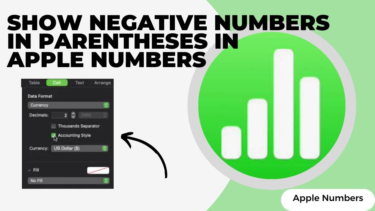 Show Negative Numbers In Parentheses In Apple Numbers YouTube Show Negative Numbers In Parentheses In Apple Numbers YouTube