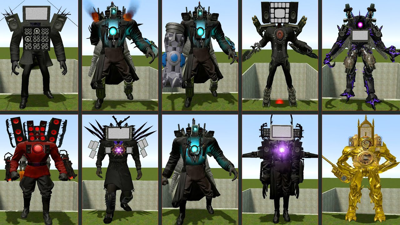 EVOLUTION OF NEW UPGRADED WHITE TRI-TITAN, TVMAN, CAMERAMAN, ALL TITAN ...