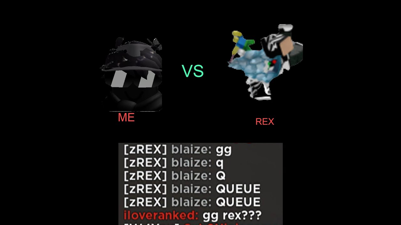 I Beat @Rex_RBLX In Roblox Bedwars Ranked! My friend bed break carry ...