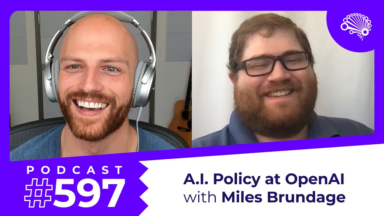 SDS 597: A.I. Policy at OpenAI — with Miles Brundage - YouTube