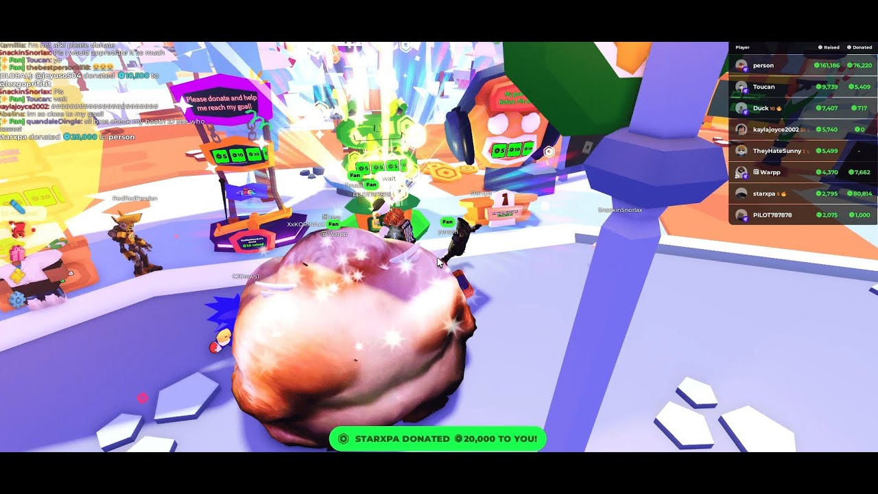 i get donated 23000 robux - YouTube