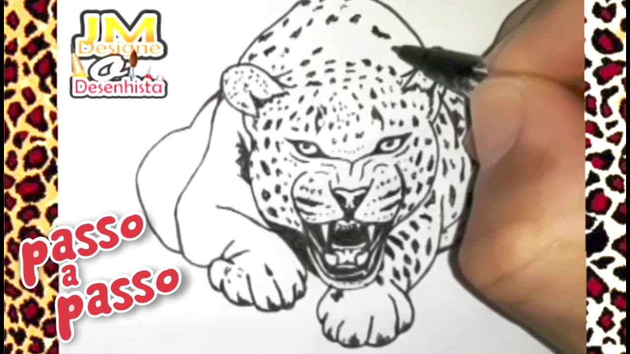 DESENHANDO UMA ONÇA Pintada FÁCIL - YouTube
