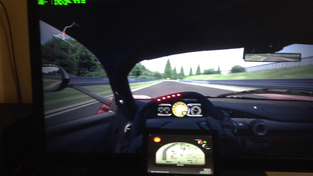 Racing Game HUD Test (7inch Monitor) - YouTube