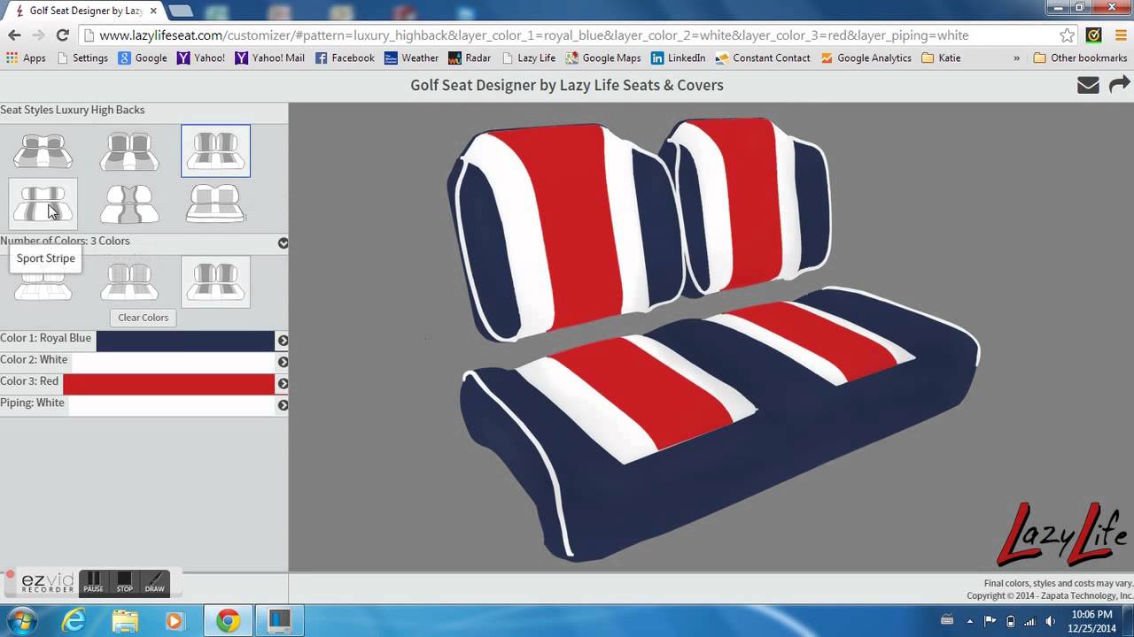 Lazy Life Seat Designer - YouTube