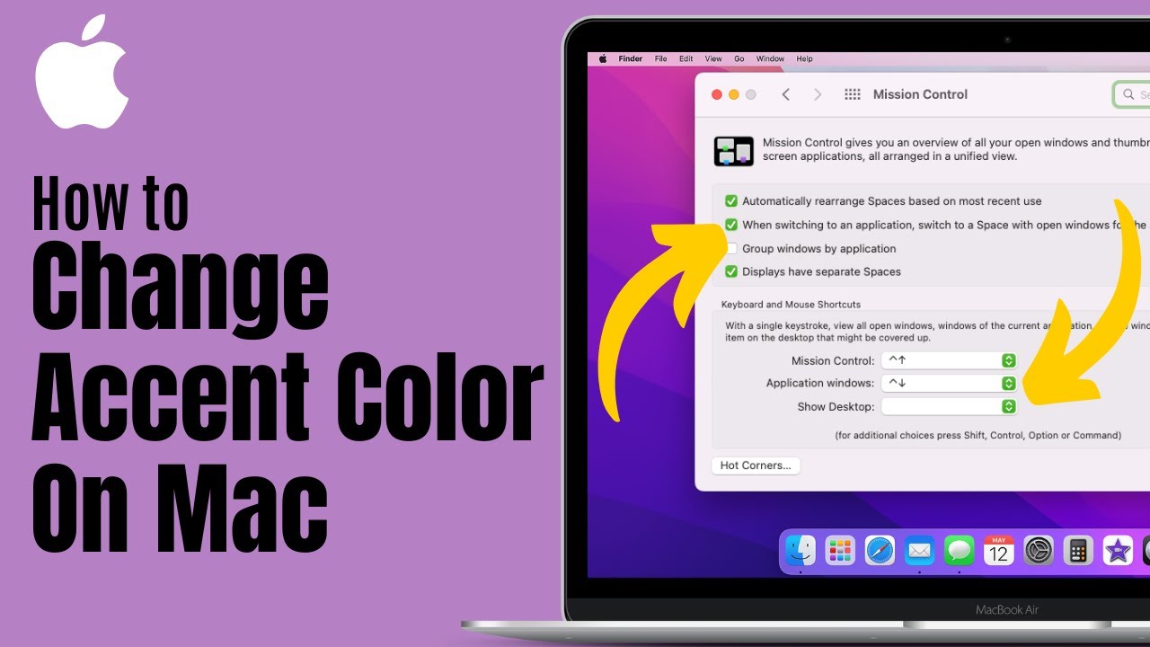 How To Change Accent Color On Mac - YouTube