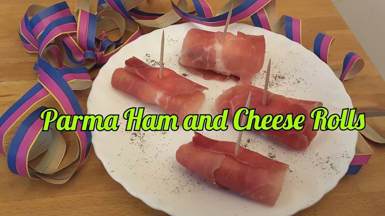 Parmaschinken-Käse Röllchen | Parma Ham and Cheese Rolls - YouTube