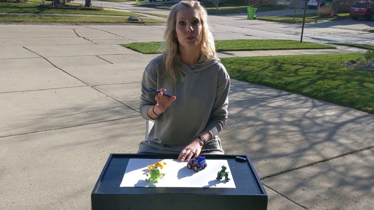 Shadow Drawing with Toys! - YouTube