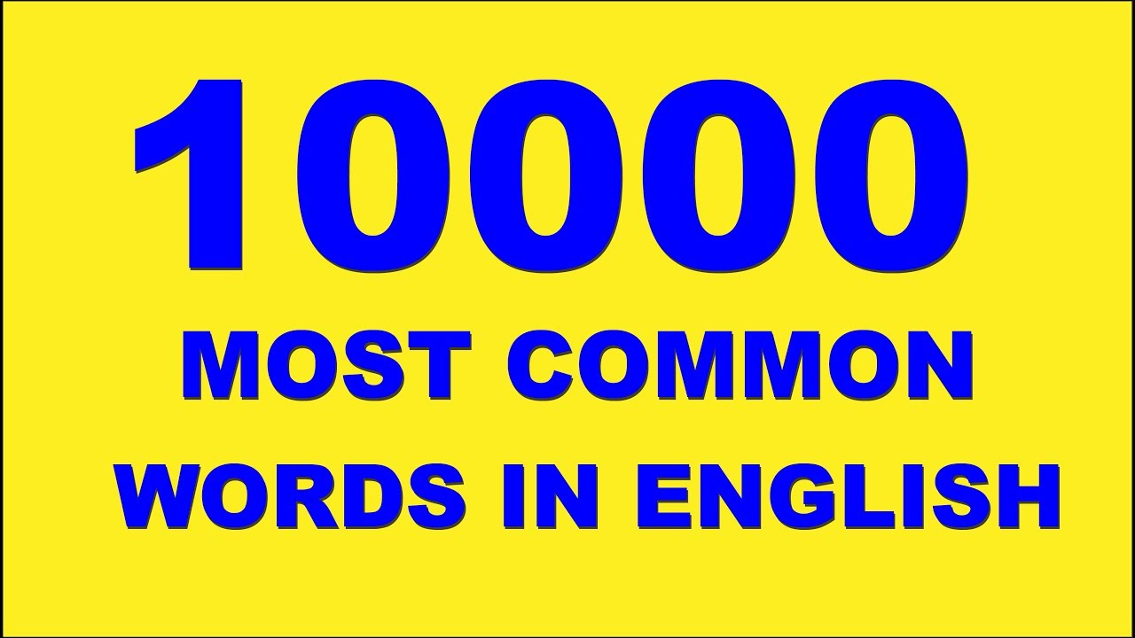 10000 Most Common English Words Part 8 YouTube