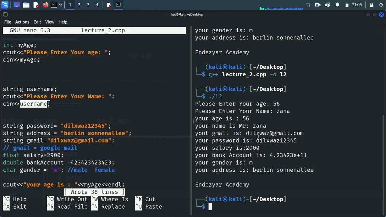 lecture#2 data type and finished our first program - YouTube