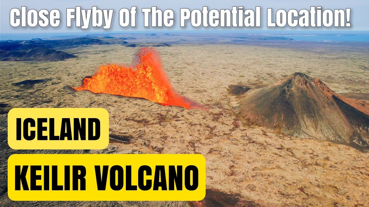 Iceland Keilir Volcano - Eruption Place! - Close Flyby Over The Magma ...