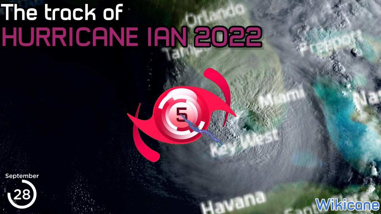 The track of Hurricane Ian 2022 - YouTube