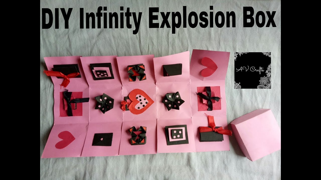 Infinity Explosion Box | DIY | Valentines/ Birthday/ Anniversary gift ...
