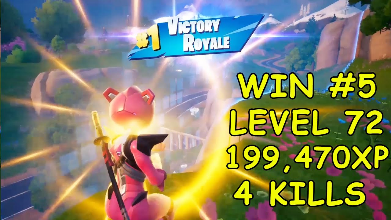 Fortnite, Chapter 6, Season 3, Solo Victory Royale, Win #5, Level 72, 4 ...