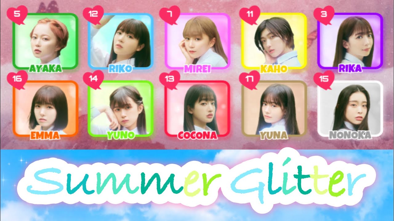 私立恵比寿中学【Summer Glitter】[JAP/ENG/KOR] -歌割り color code - YouTube