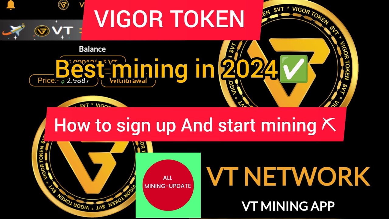 VIGOR TOKEN MINING ⛏️ 🤑 HOW TO SIGN UP AND START MINING TODAY - YouTube