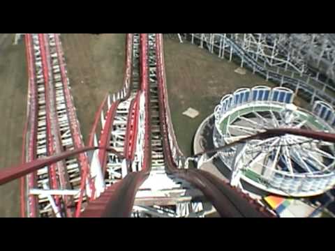 Tornado RARE Wooden Roller Coaster Front Seat POV Strickers Grove Ohio ...