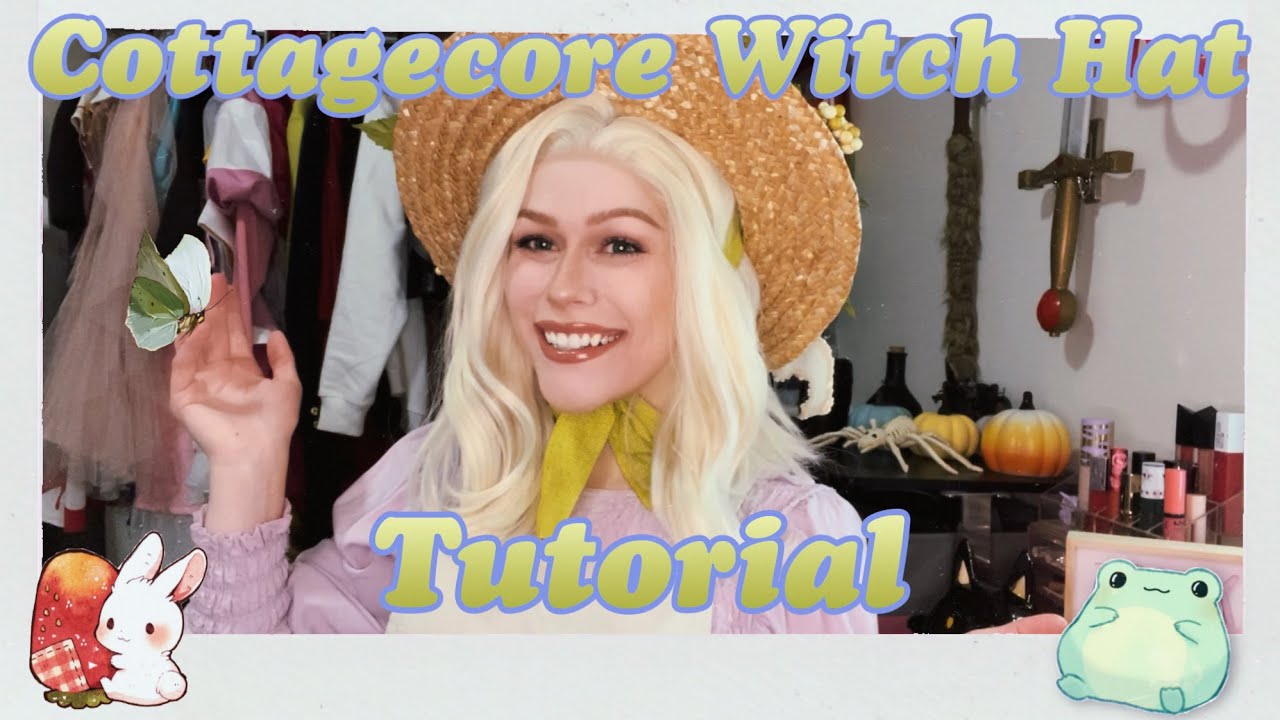 Cottagecore Witch Hat Tutorial (Chaotic Cosplay Craft Corner) - YouTube
