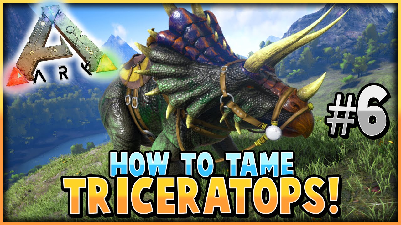 ARK: Survival Evolved | TAMING A TRIKE! | S2 Ep 6 | w/ MEOLA - YouTube