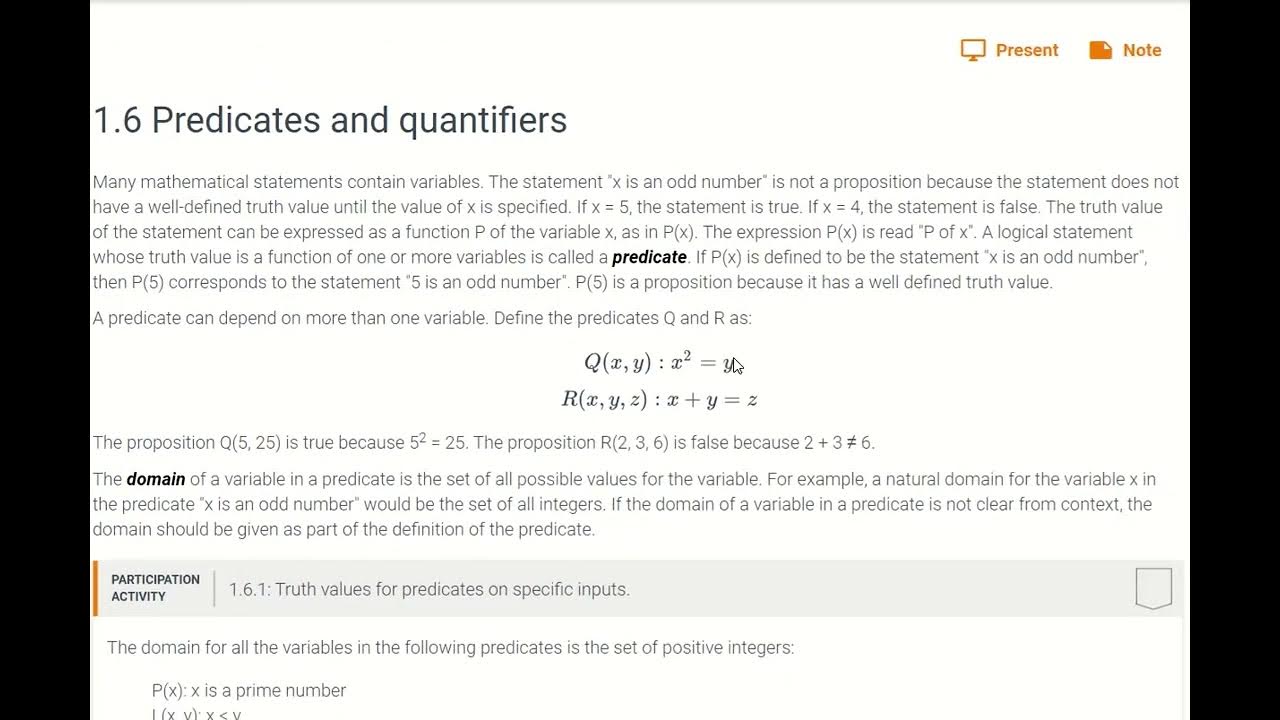 Predicates & Quantifiers 1/3 - YouTube