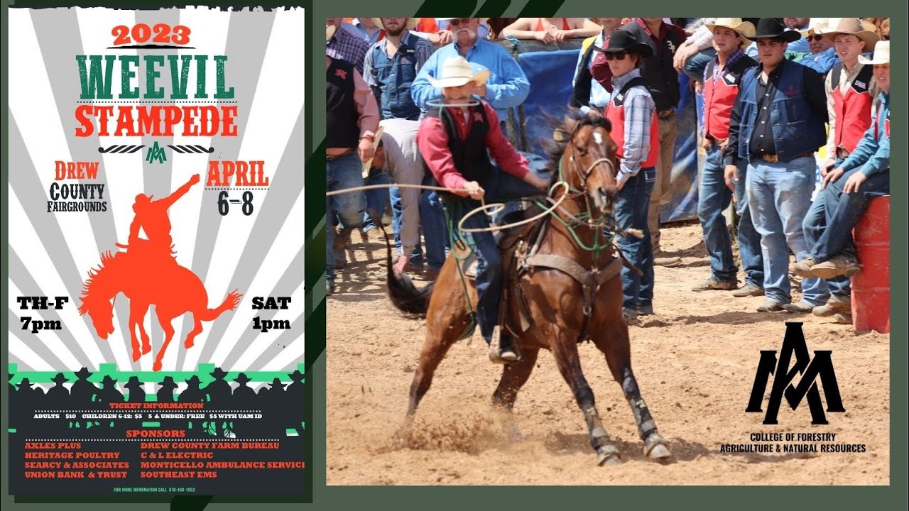 Coach Rusty Invite to Weevil Stampede April 6-8 - YouTube