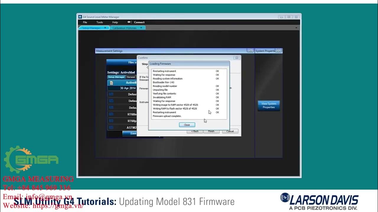 Cập nhật chương trình cơ sở Model 831 bằng Phần mềm tiện ích G4 LD ...