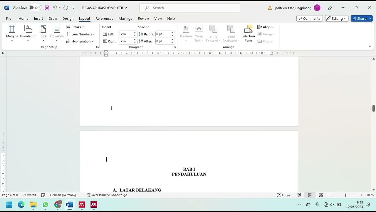 Memanfaatkan Fitur MS. Word: Tutorial Daftar Isi Otomatis - YouTube