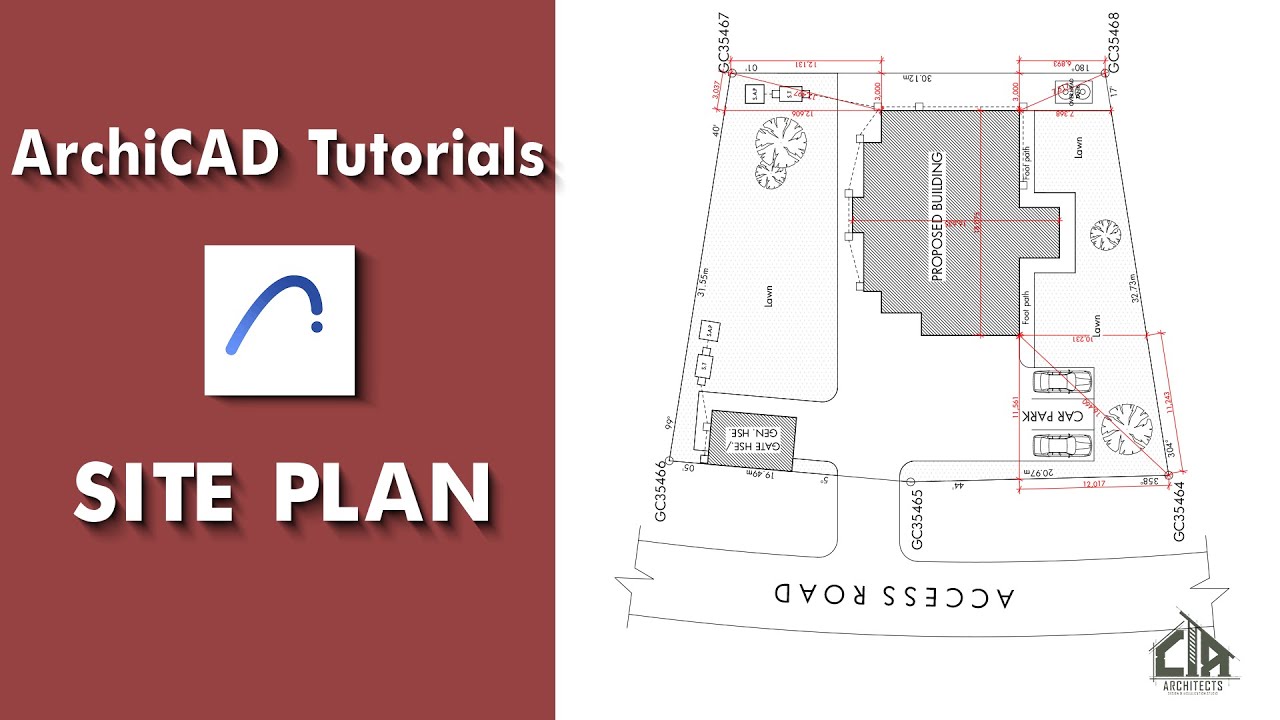 ArchiCAD Tutorial: Creating a Site Plan - YouTube