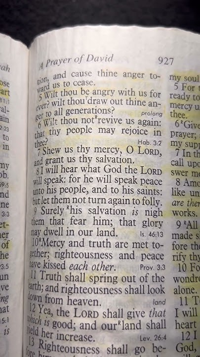 WHO’S ARE YOU WEDNESDAY MORNING Praise 💫 Psalms 85 (KJV) - YouTube