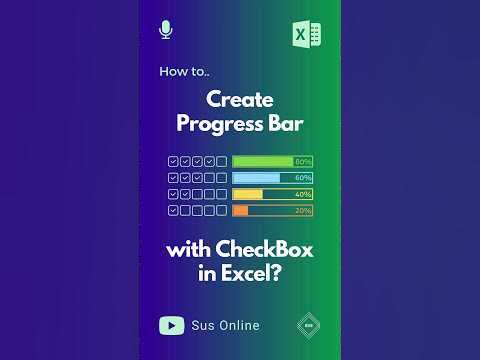How to make Progress Bar with Checkbox in Excel? #excel #learnexcel - YouTube