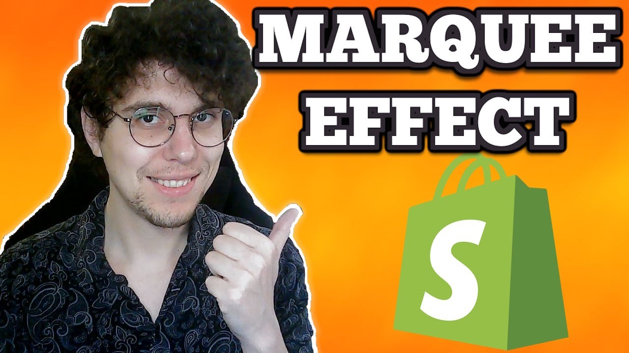 How To Add Marquee Effect On Shopify - YouTube