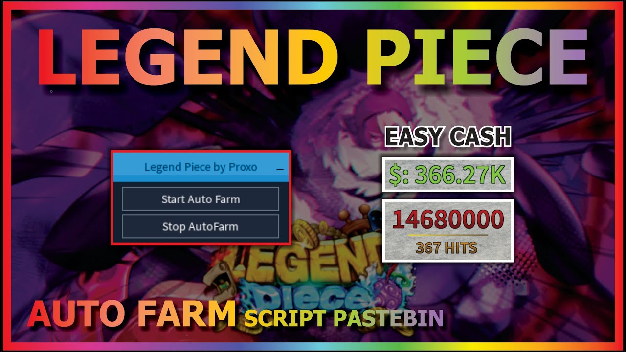 LEGEND PIECE Script Pastebin 2022 INSTANT FARM | EASY CASH (BEST) - YouTube