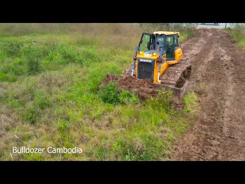 Heavy Duty Shantui Bulldozer Clearing Wild Land in Cambodia!