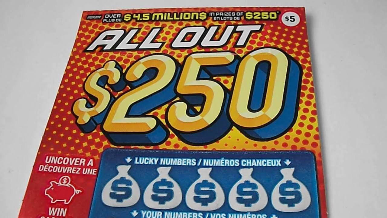 2025-09-01 Ontario Lottery OLG Instant Scratch Ticket #2517 $5 All Out ...