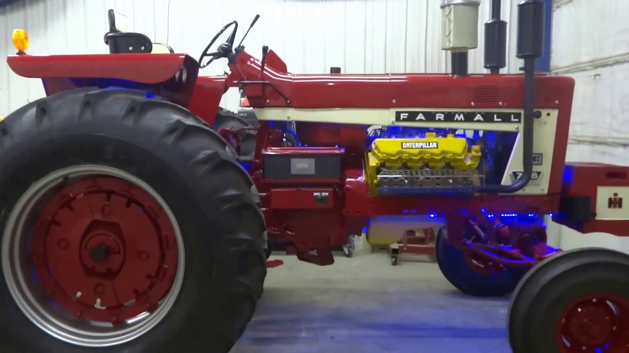 Tricked Out Farmall International 706 Restoration V-8 CAT - YouTube