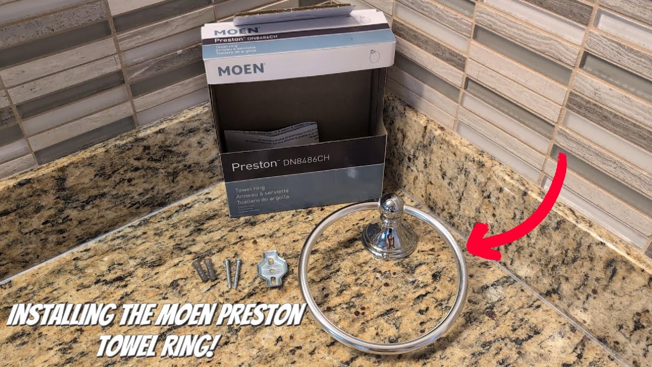 INSTALLING THE MOEN PRESTON TOWEL RING! - A NICE ADDITION TO THE ...
